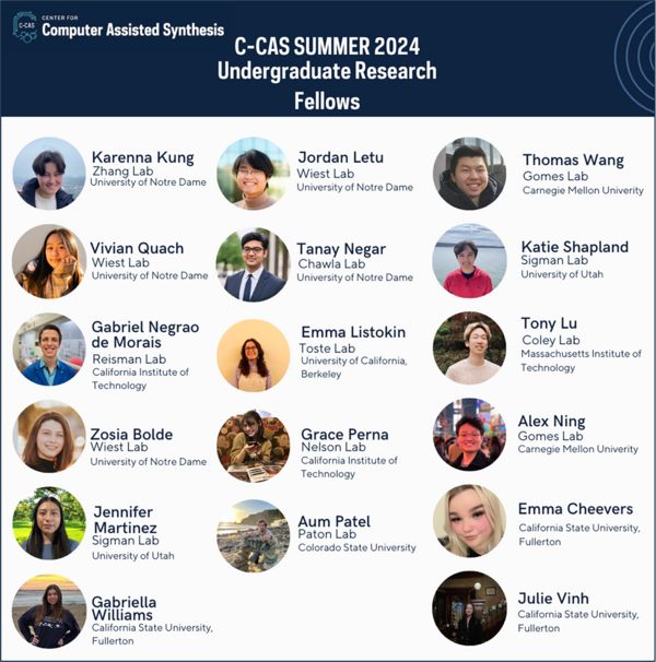 Alumni | SURF Program | Outreach | NSF Center for Computer Assisted Synthesis | University of ...